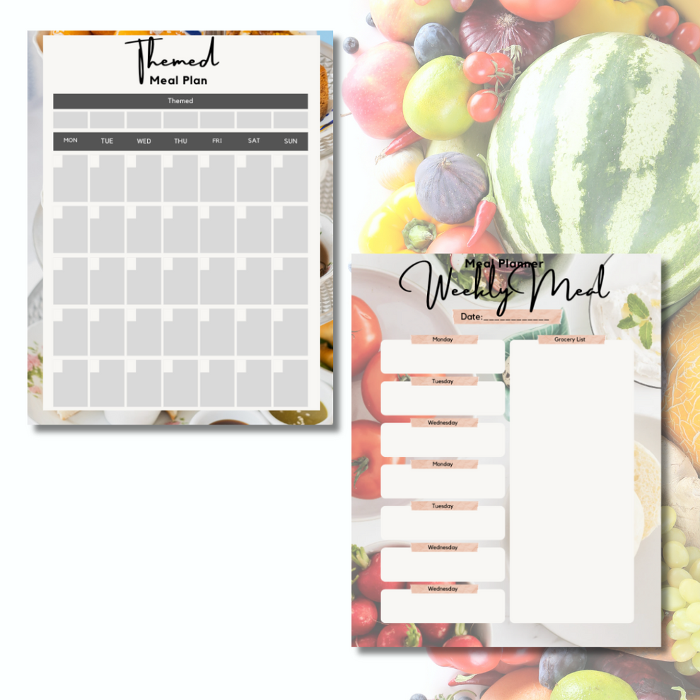 MEAL PLANNER - Your Comprehensive Planner to Nourishing Cuisine ...